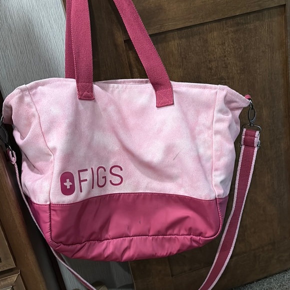 Figs | Bags | Figs Pink Tote Bag Shiny Satin Material | Poshmark